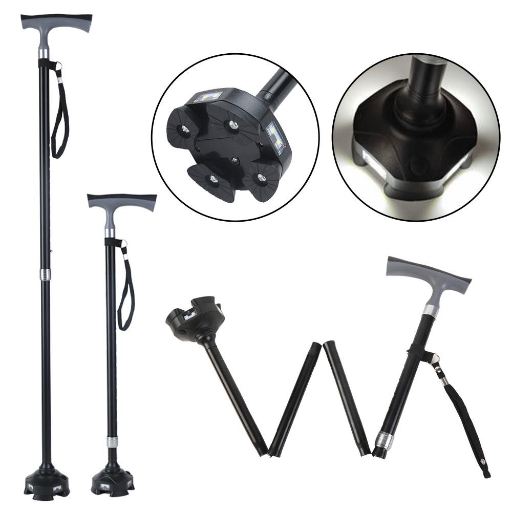 Walking Stick Crutches Strenuous Family Difficult Aluminum Alloy LED ...