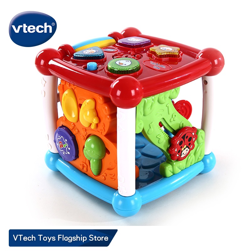 VTech Red Color Baby Activity Cube 9 in 1 Early Learning Turn Learn ...