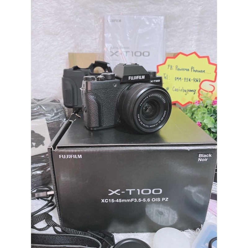 Fuji xt100 ???? สีดำ สภาพสวยใหม่มาก รหัส 6132 อุปกรณ์ครบชุด แถมฟรีสอง ...