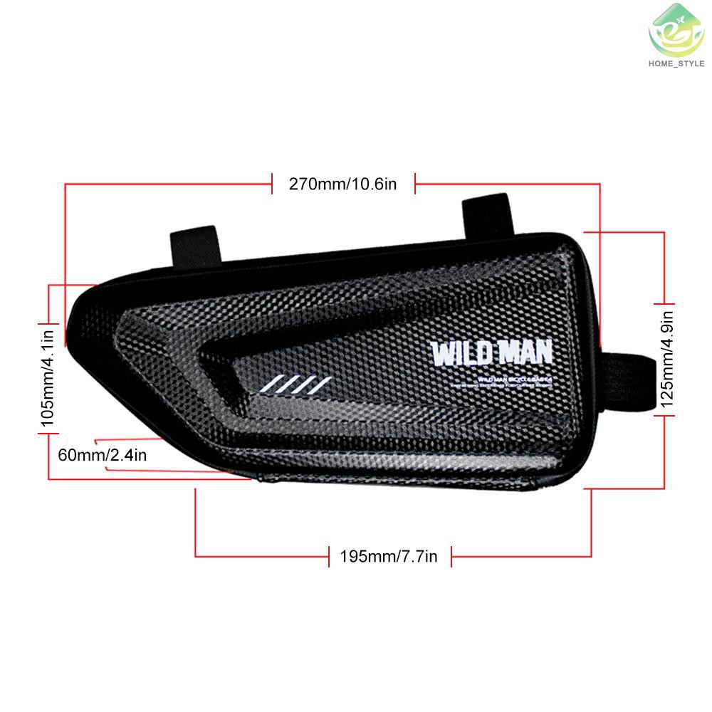 Bicycle Triangle Frame Bag Water Resistant Bicycle Pouch Top Tube Pack ...