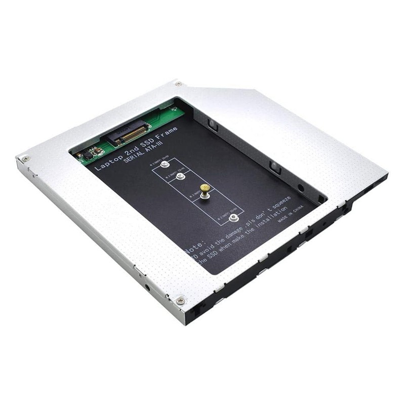 Ready Stock NGFF M.2 M2 2Nd HDD Caddy 12.7mm SATA 3 Optibay Hard Disk ...