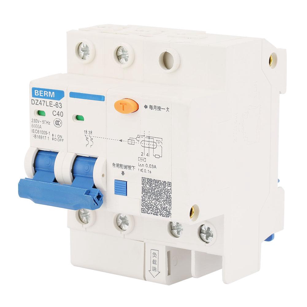 DZ47LE-63 2P+2 40A Residual Circuit Circuit Breaker Over Current Leakage Protection - xguli.th ...