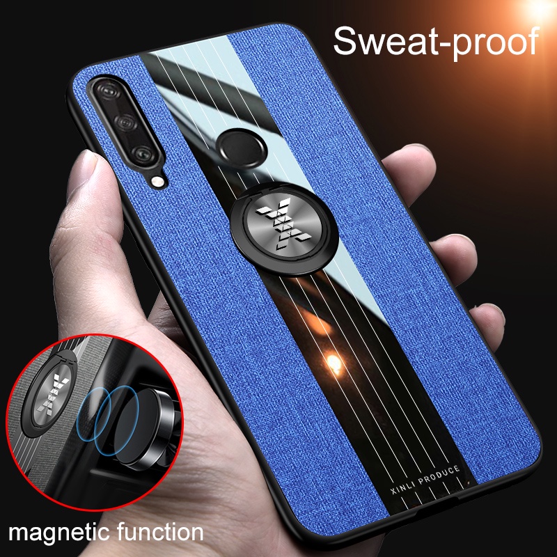 Ring Stand Fabric Case for Huawei Y8P 2020 Y6P 2020 Y9 2019 Y9A Y9S Y9 ...