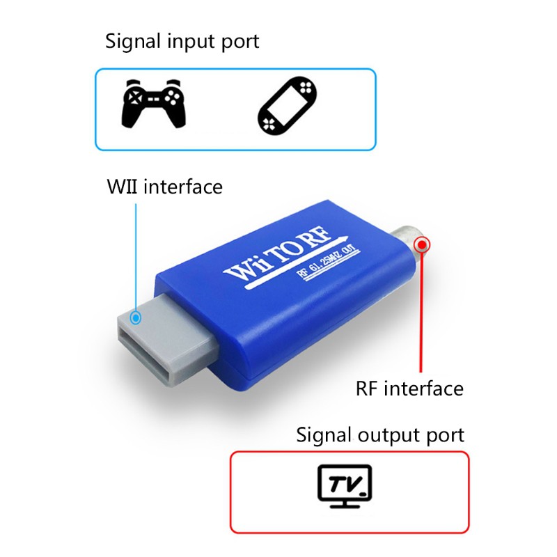 Wii Game Consoles To Rf อะแดปเตอร์แปลงสัญญาณวิทยุความถี่ Rf Output ...