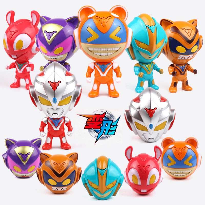 Ultraman Deformed Q Version Light Superman Boy Gift Set Mini Doll Cool ...