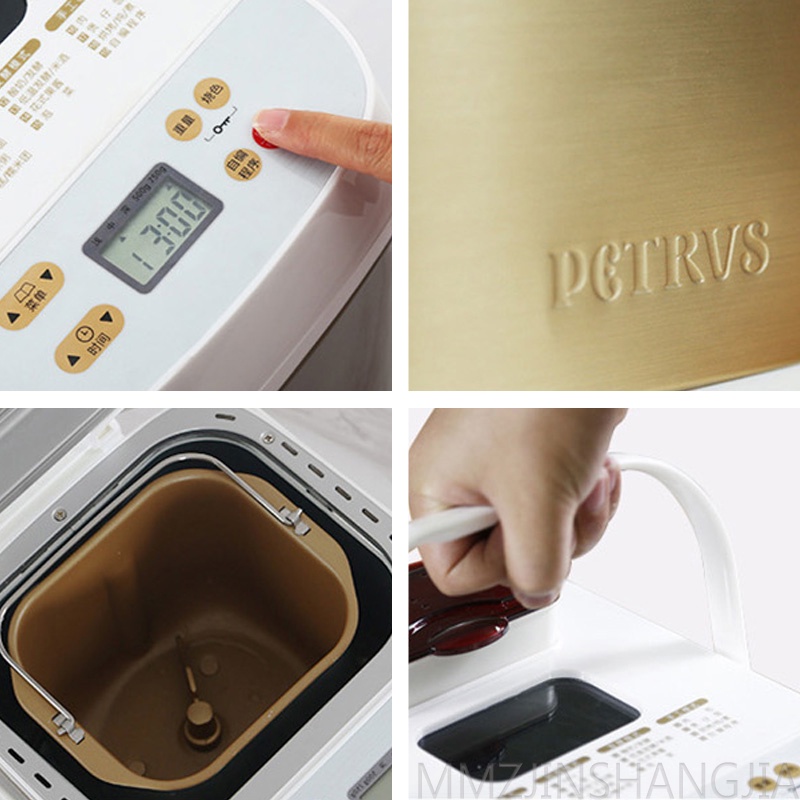 เครื่องปิ้งขนมปังMultifunction Electric Bread Maker Machine Mini Home Fully Automatic Cake ...