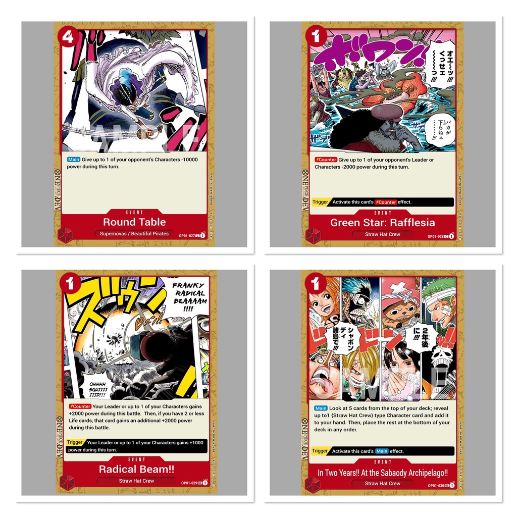 One Piece Card Game OP01 - Event UCC สีแดง การ์ดเกมวันพีช เวอร์ชั่นภาษา ...