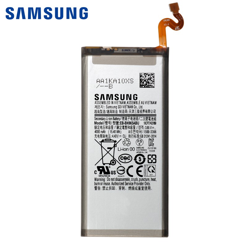 แบตเตอรี่โทรศัพท์มือถือOriginal Samsung Galaxy Note9 Note 9 SMN9600 ...