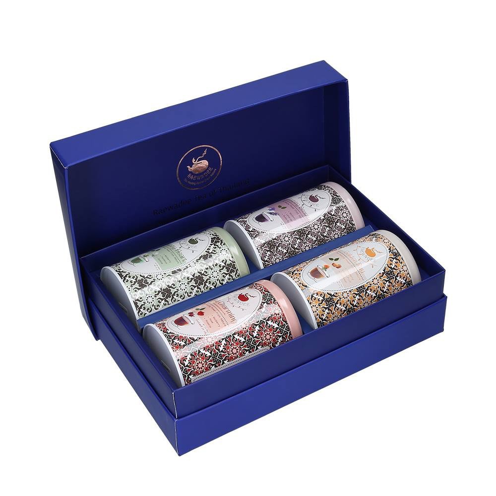 Raewadee Tea Gift set (กล่อง) บรรจุ 4กระป๋องเล็ก - raewadee.k - ThaiPick