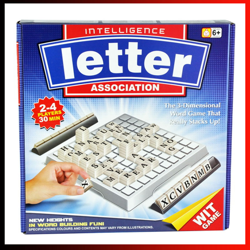 【Ready Stock】Board Game Intellience Letter Game Crossword Game Alphabet ...