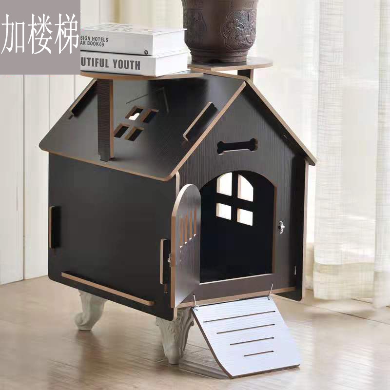 บ้านสุนัขที่ทำด้วยไม้ Lu Chong มีประตูและหน้าต่างเพื่อการส่งออกการค้า ...