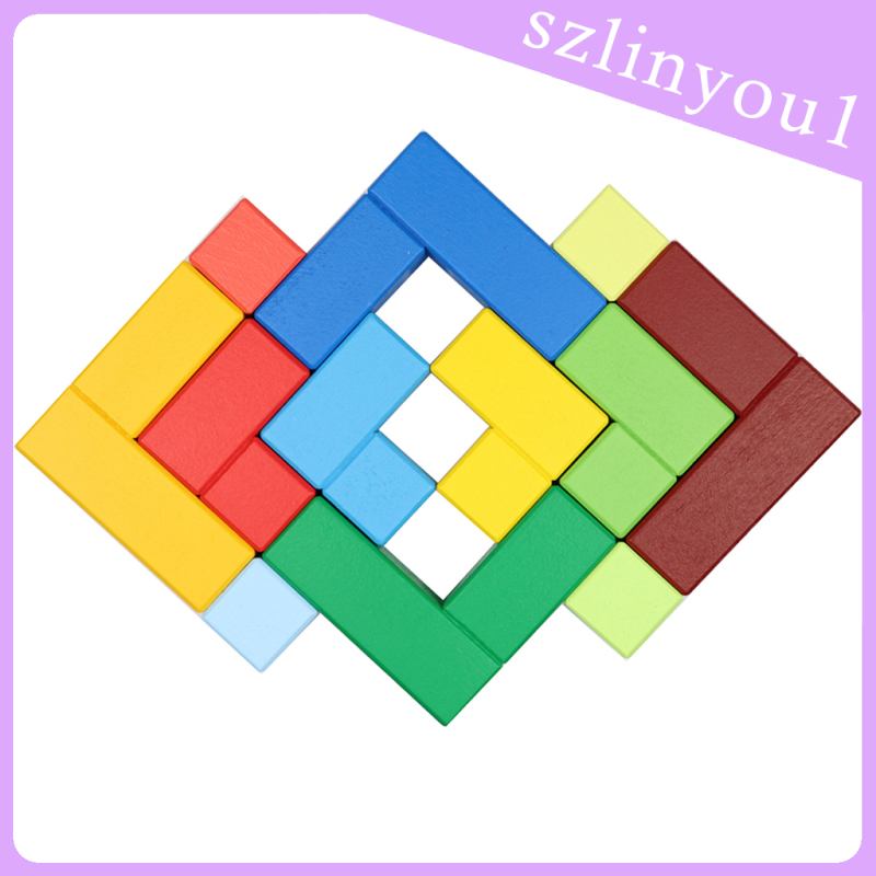 New Arrival Kids Wood Cubes Building Blocks Puzzle Games Toys Learning ...