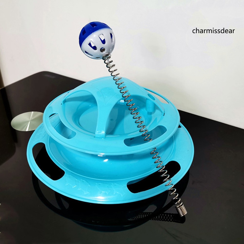 ☼cmi Funny Pet Cat Spring Bell Ball Interactive Toy Replacement ...