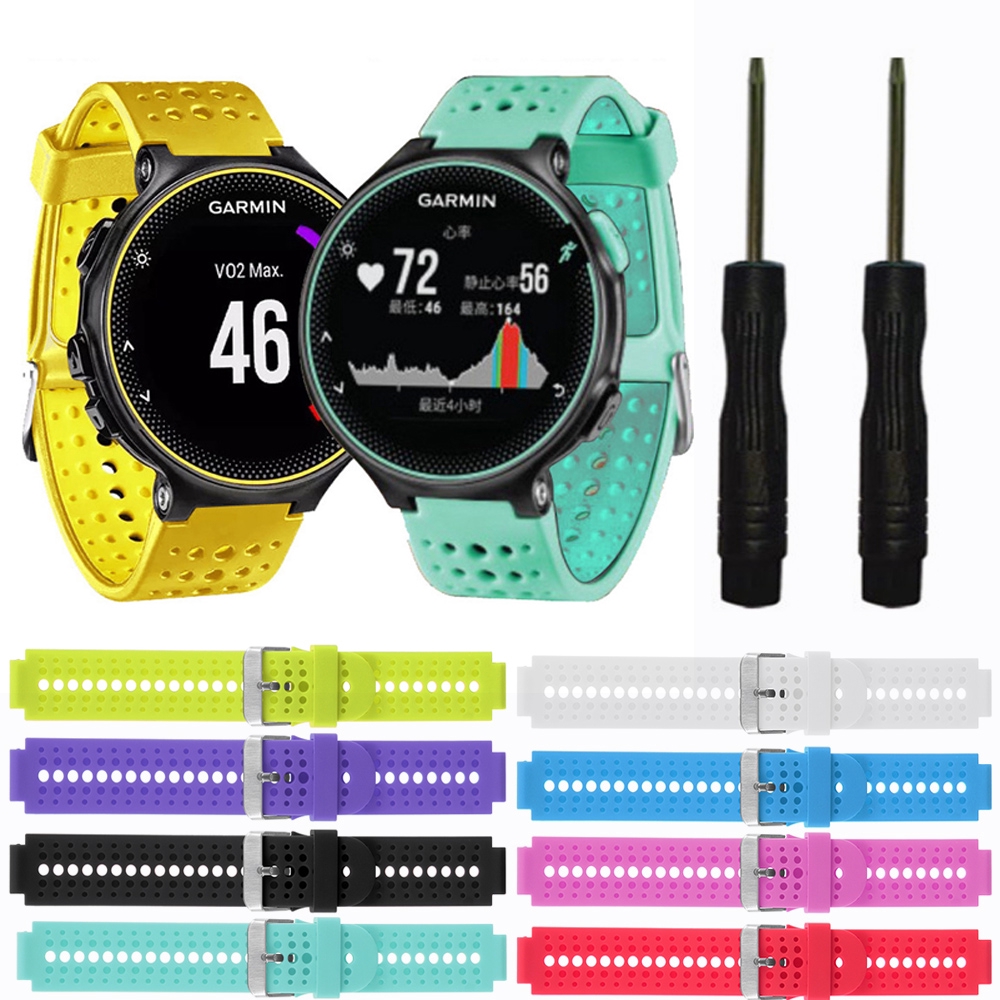 CHINK Silicone Watch Band Strap for Garmin Forerunner 220 230 235 620 ...