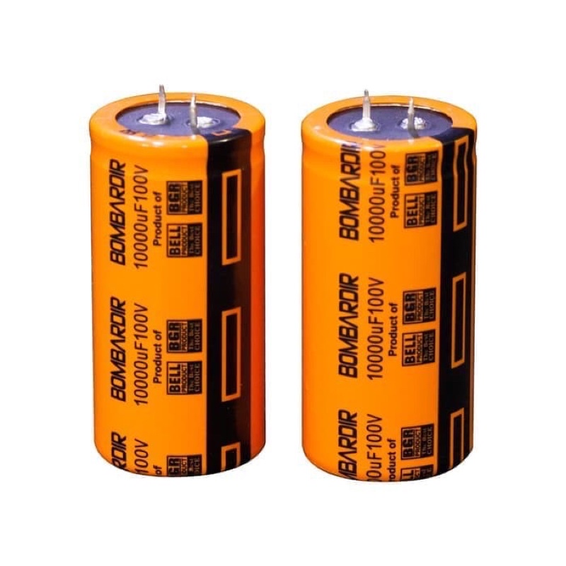 ตัวเก็บประจุ 10000UF 100V BOMBARDIR BELL ORANGE ELCO 10000UF 100V 10000 ...