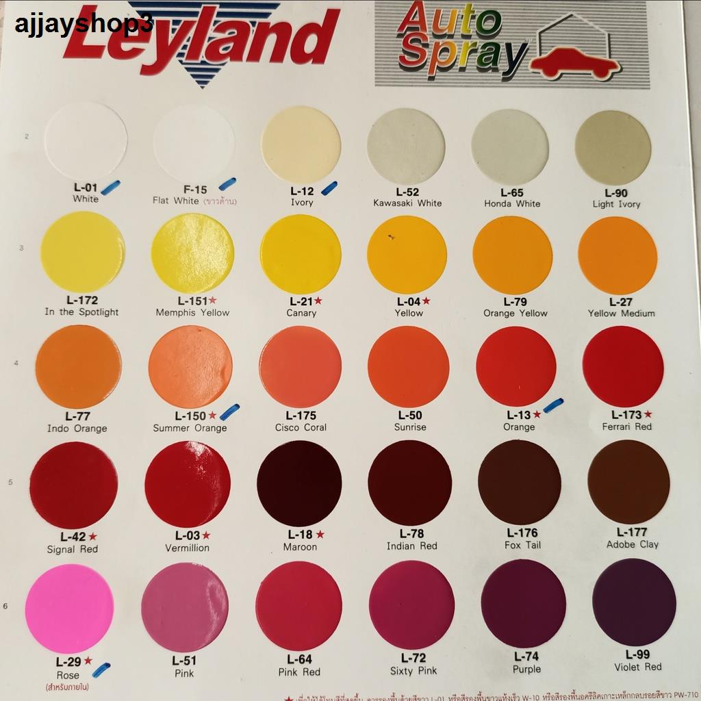 จัดส่งเฉพาะจุด จัดส่งกรุงเทพฯสีสเปรย์ เลย์แลนด์ สีทั่วไป สีพื้น แลคเกอร ...