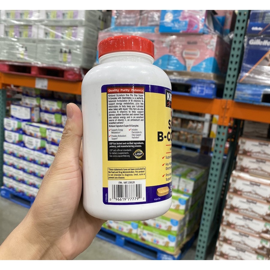 (Exp.022024)Kirkland Super B-Complex with Electrolytes 500 Tablets ...