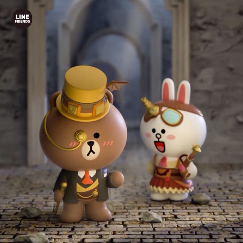 LINE FRIENDS กล่องสุ่มตุ๊กตาโมเดล Steampunk Series | Shopee Thailand