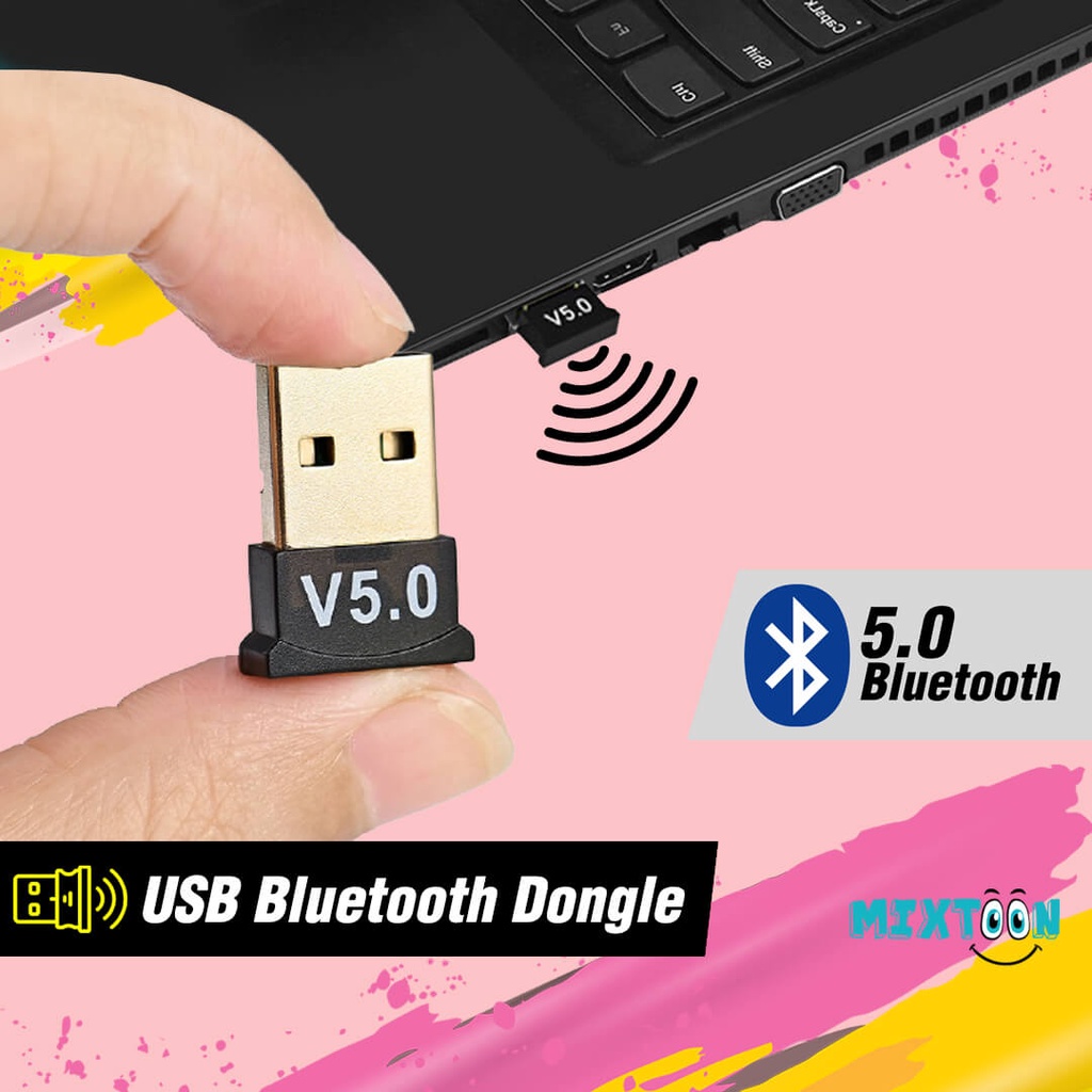 อะแดปเตอร์รับสัญญาณบลูทูธ 5.0 USB สําหรับแล็ปท็อปไร้สาย PC Bloototh Mini External V5.0 | Shopee ...