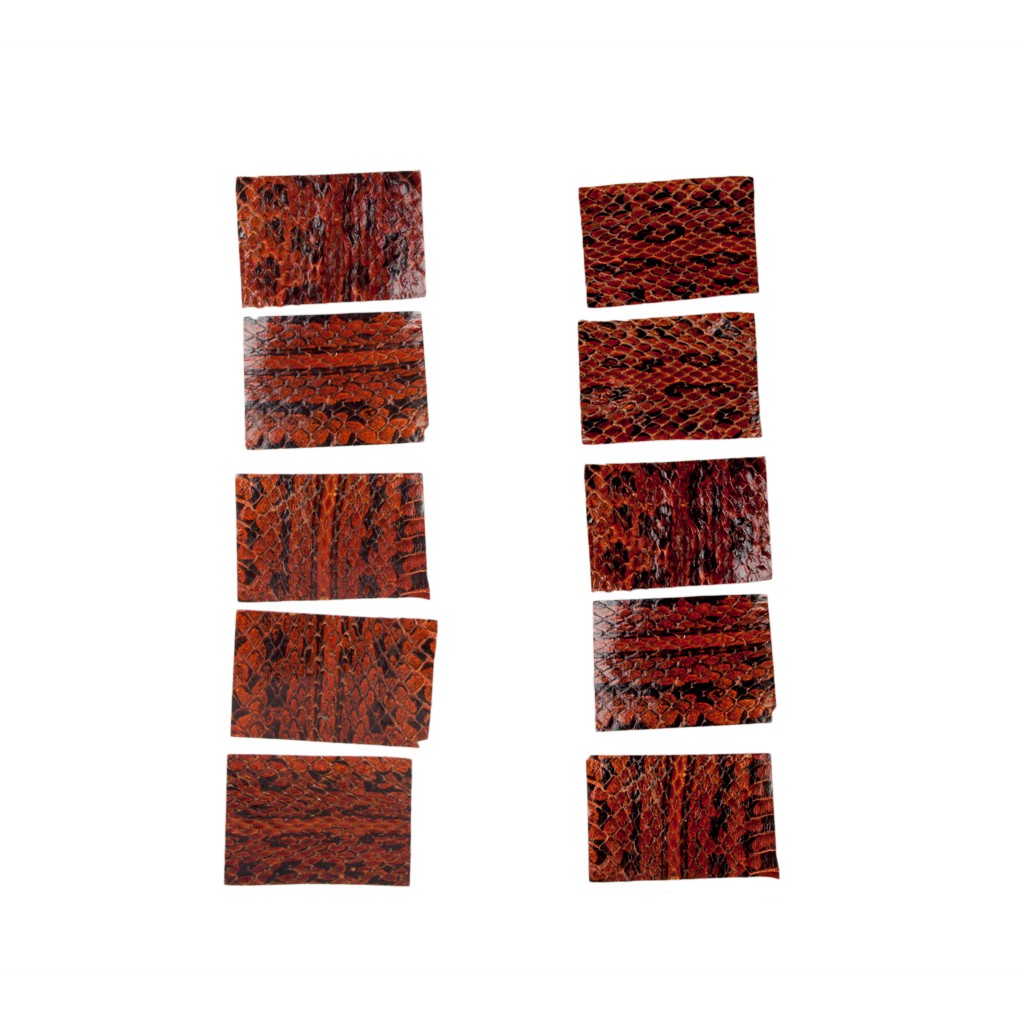 ไวโอลิน 10 PCS Bow Skin Snake Skin Leather For Wrapping Violin Frog 2 ...