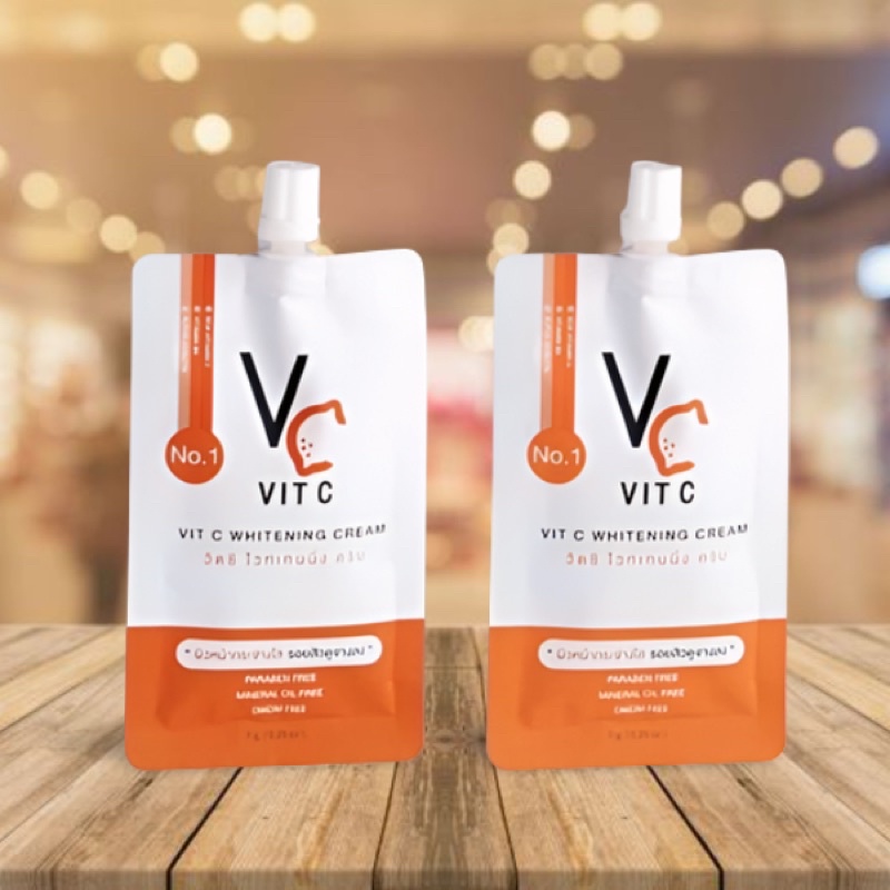 วิตซีน้องฉัตร VC Vit C ครีม แบบซอง 7g. ของแท้ ครีมหน้าใส - win_win789 ...