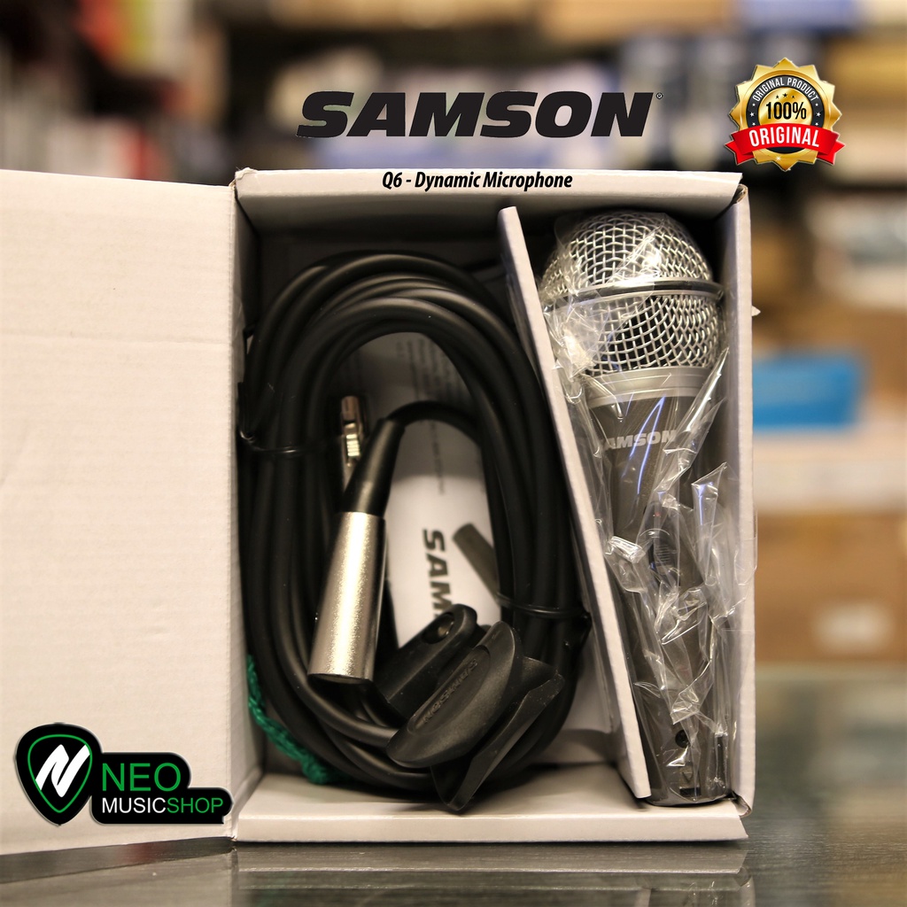 Samson Q6 Neodymium ไมโครโฟนซูเปอร์คาร์ดิออยด์ไดนามิก - neo_music.th ...