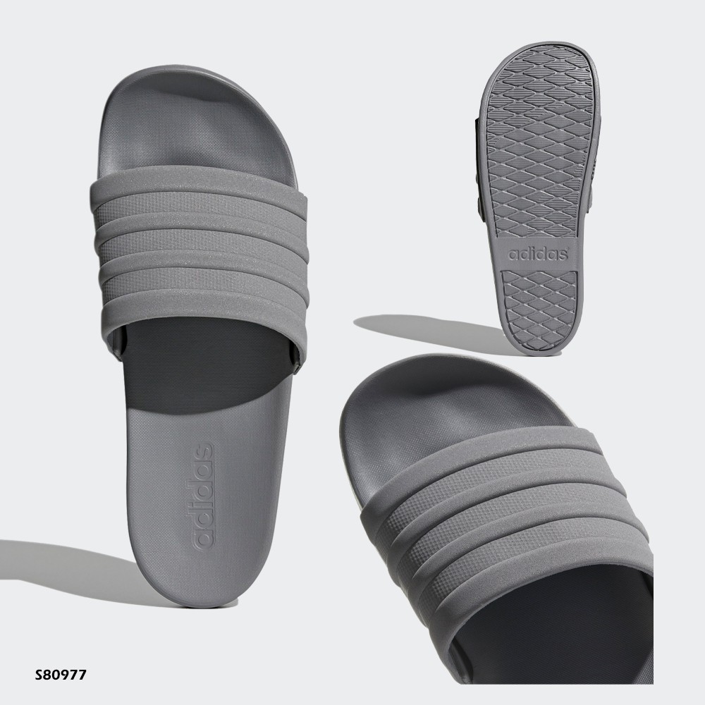 รองเท้าแตะ Adilette Comfort Slids สีดำ กรม เทา [ FW5337 S80997 EG1851 ...
