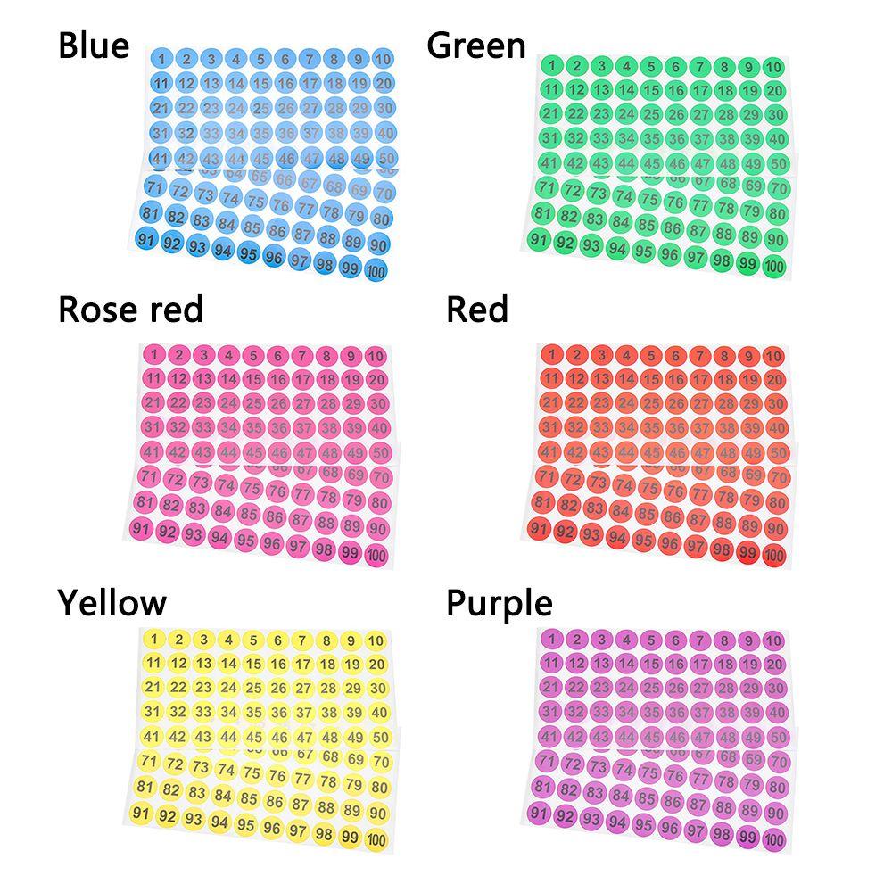 TOP 10 Sheet Art Number Sticker Handmade Sealing Stickers Digital Label ...