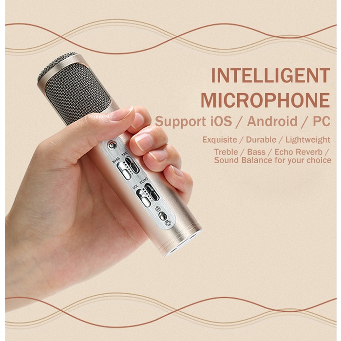 BREMAX k02 DC 5V Microphone Noise-canceling Singing Tool Suitable for ...