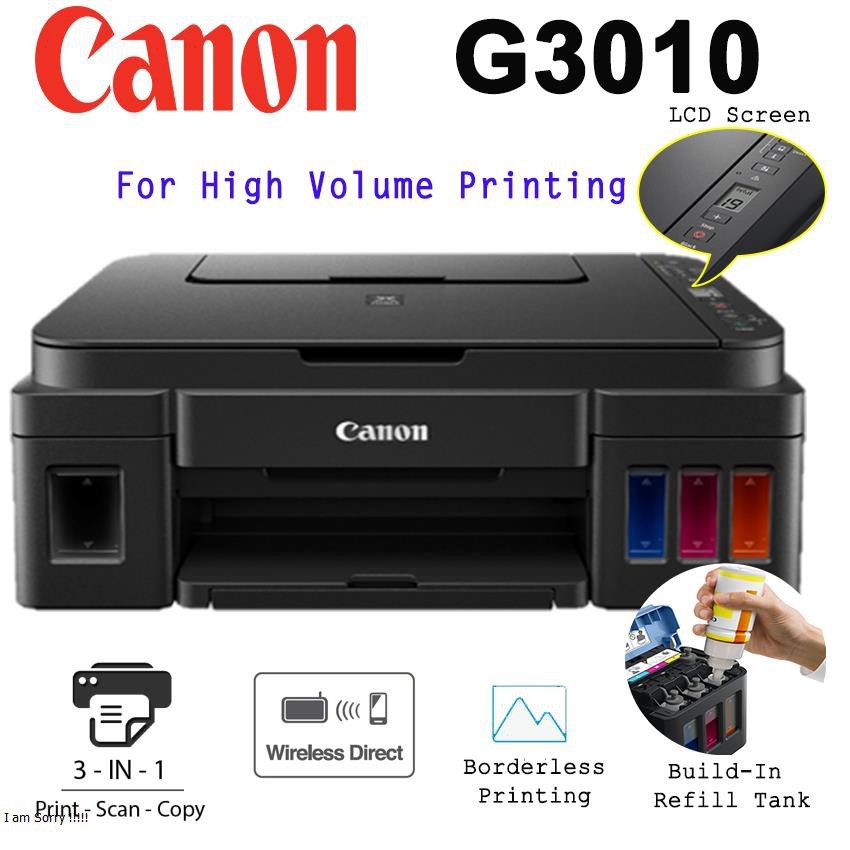 Canon Pixma G3010 Ink Tank Wifi | Shopee Thailand