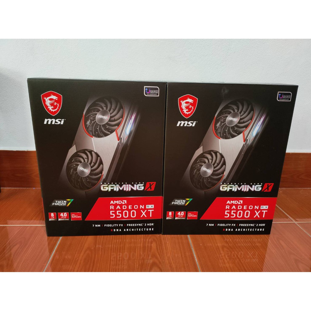 VGA (การ์ดจอ) MSI RADEON RX 5500 XT GAMING X 8G - 8GB GDDR6 Warranty ...