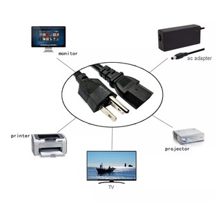 สายไฟ AC Power แบบหนาพิเศษ ยาว 3M US Power Cable IEC C13 Power Supply ...
