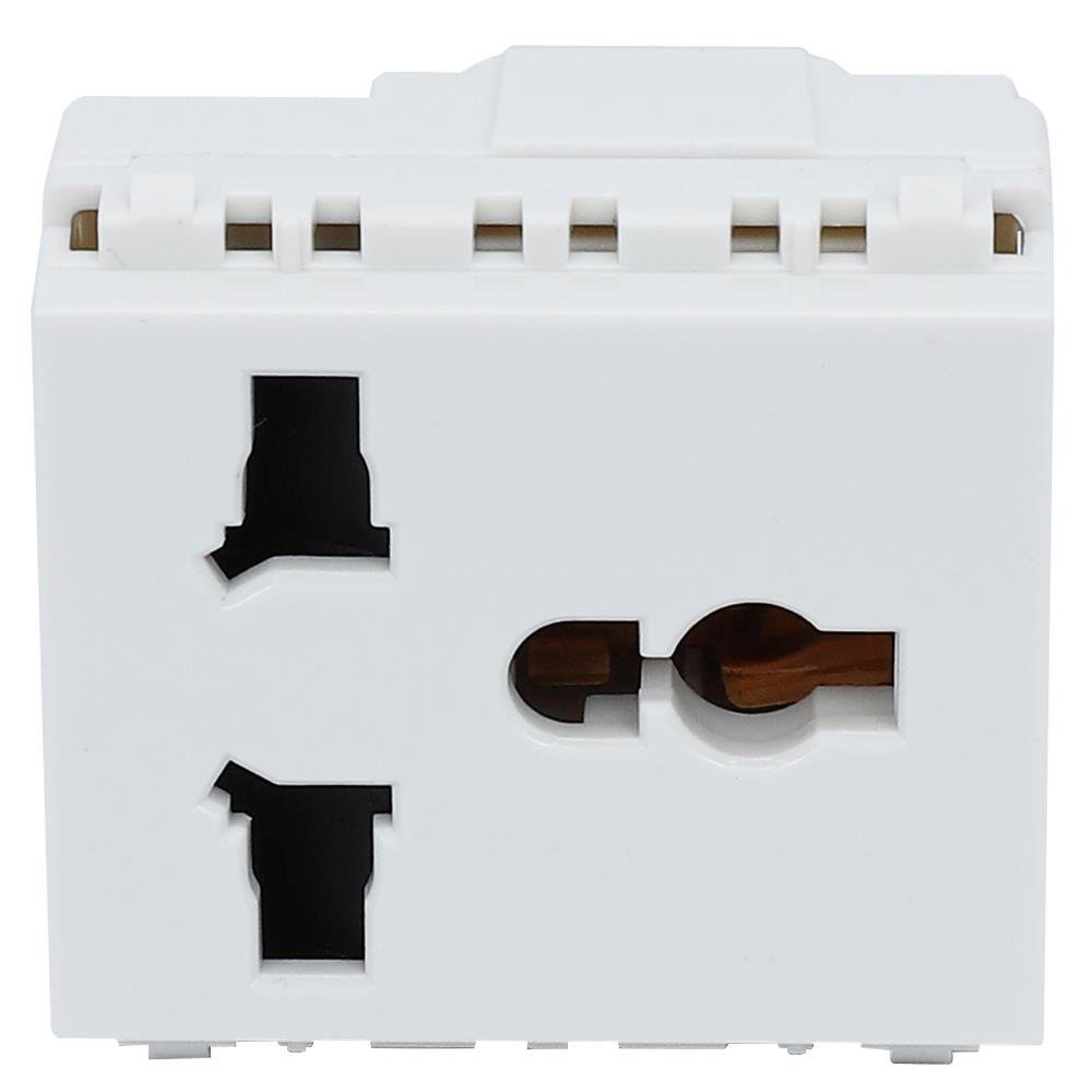 ปลั๊กกราวน์เดี่ยว เต้ารับเดี่ยว Philips LeafStyle Simplex 2P+E US-EU ...