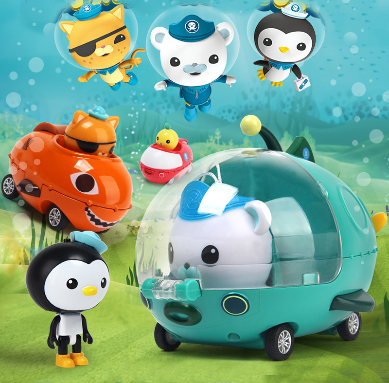 Original Octonauts Barnacles Kwazii eso Lantern Fish Tiger Shark Boat ...