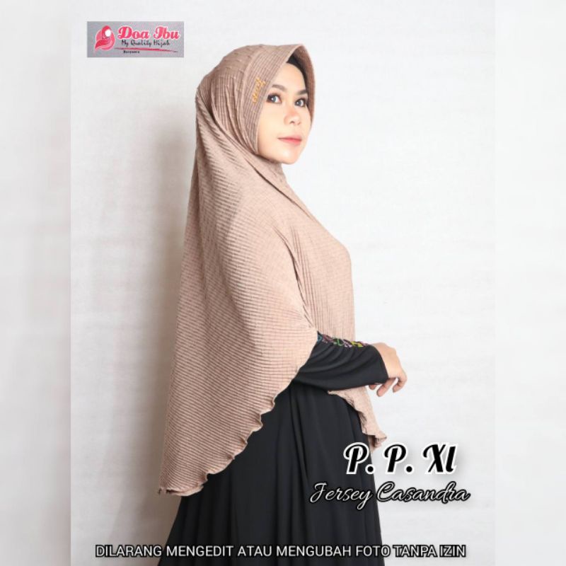 Ori DOI HIJAB KHIMAR CASANDRA PLISKET PED SABIT PP XL JUMBO PREMIUM ORIGINAL Prayer Mother ...