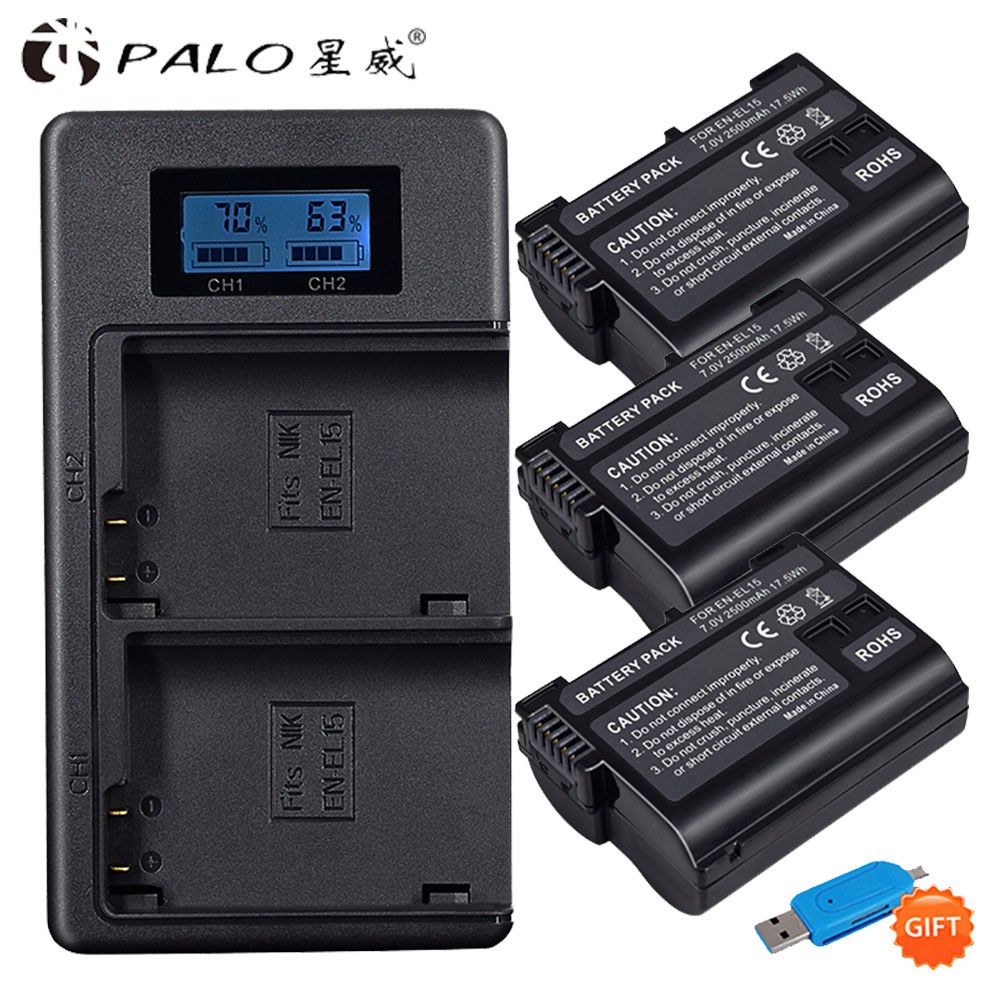 แบตเตอรี่ลิเธียม ENEL15 ENEL15a ENEL15 Battery for Nikon D7000 D7100 ...