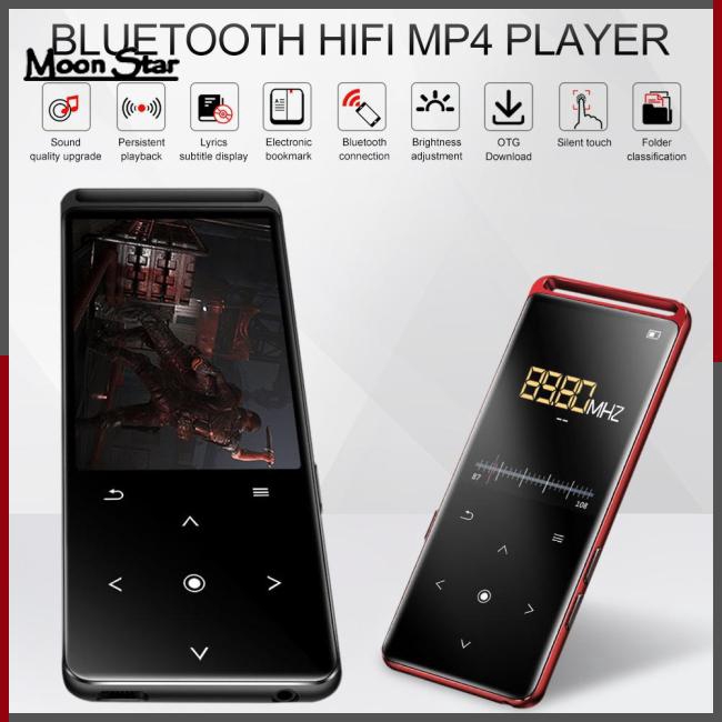 BENJIE M6 Bluetooth 5.0 Lossless MP3 Player HiFi Portable Audio Player with FM Radio E-Book ...
