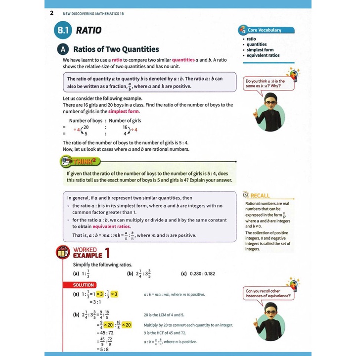 New Discovering Mathematics Textbook 1B (For Secondary 1 Grade 7 Year 7 ...