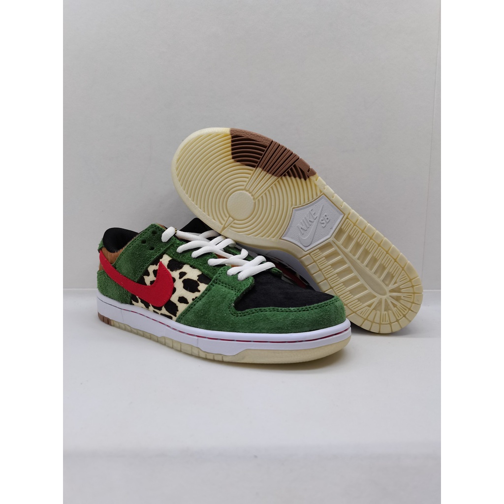 Nike SB Dunk Leopard Print รองเท้าสเก็ตสำหรับเล่นกีฬาที่สวมใส่สบาย ...