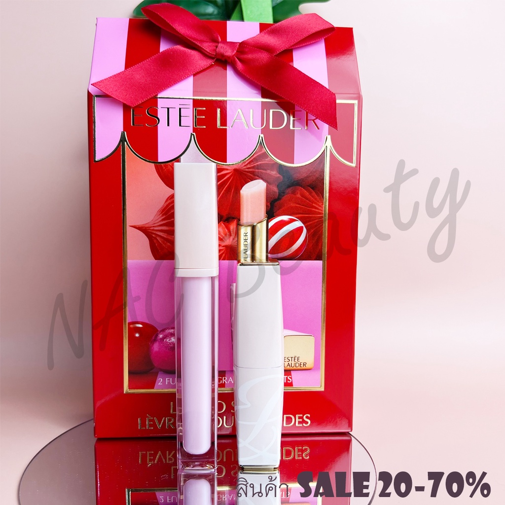 ป้ายไทยEstee Lauder Lip So Sweet set 2ชิ้นEstee Lauder pure Color Lip ...