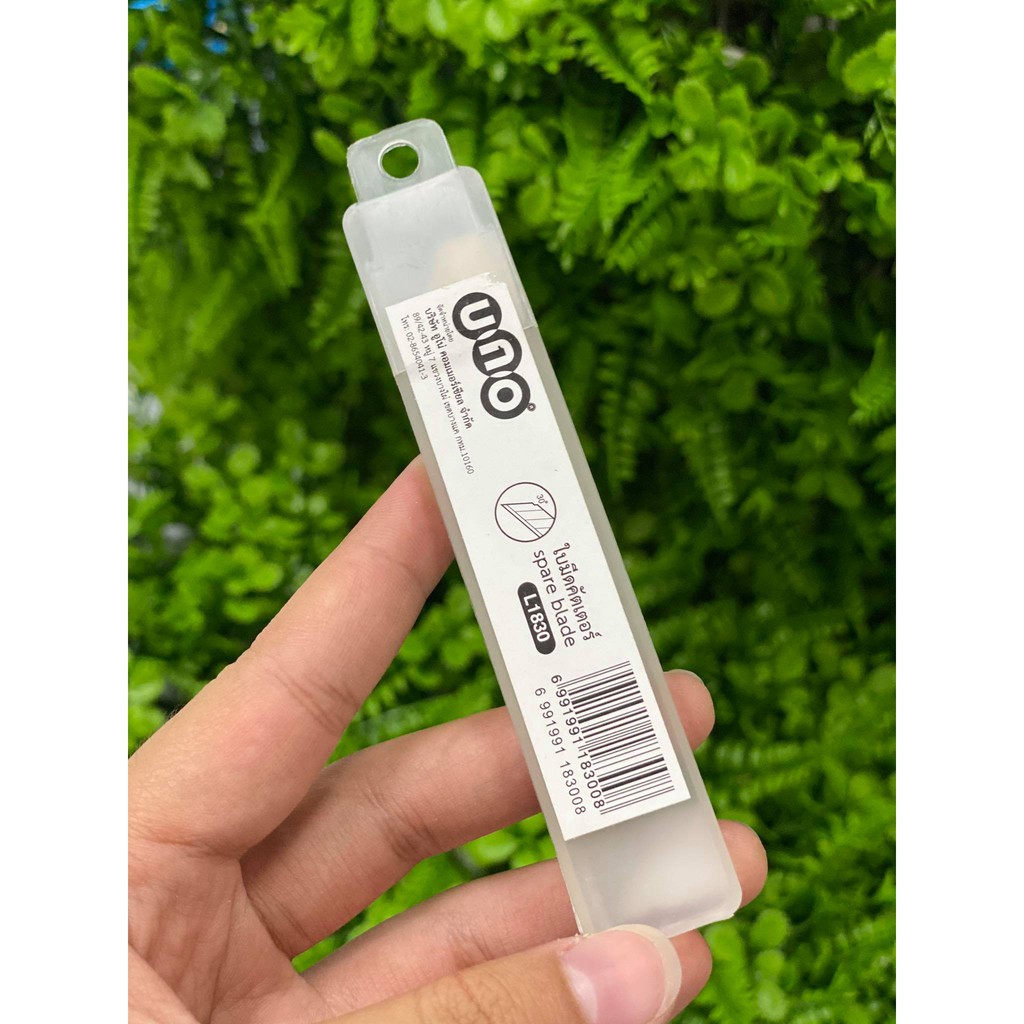 อู่โน่ ใบมีดคัตเตอร์ 30 องศา #L1830 ใบมีดหนา 0.5 มม. | Shopee Thailand