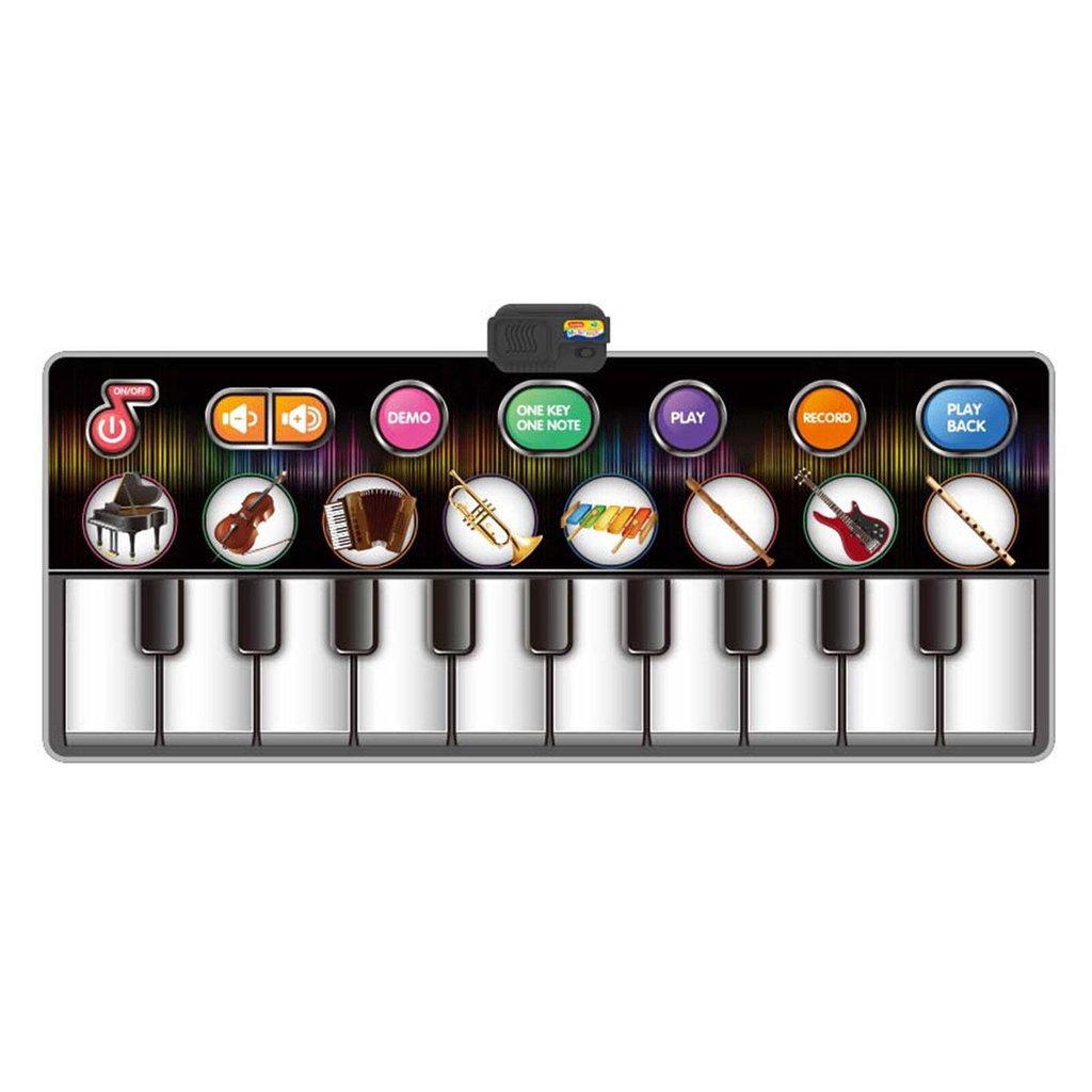 Piano Music Mat for Kids Waterproof Floor Piano Mat Musical Keyboard ...