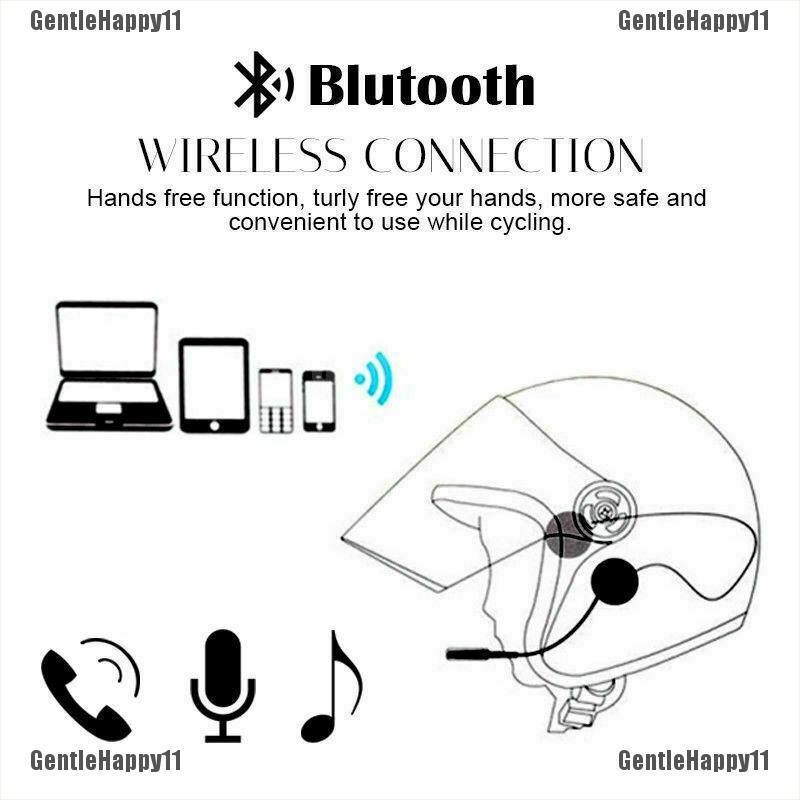 Ghth หูฟังแฮนด์ฟรีไร้สายบลูทูธ 5.0 สำหรับติดรถจักรยานยนต์ ...