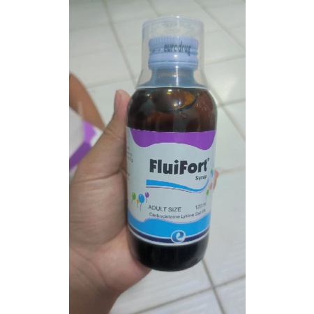 น้ำเชื่อม ไซรัพ ฟลูอิฟอร์ท 120 มลFluifort syrup 120 mL ลด ไอ ละ ลาย ...