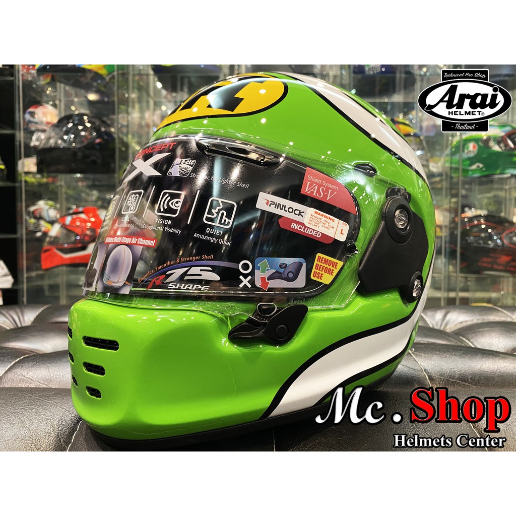 หมวกกันน็อค ARAI CONCEPT-X HA GREEN - maxax2 - ThaiPick
