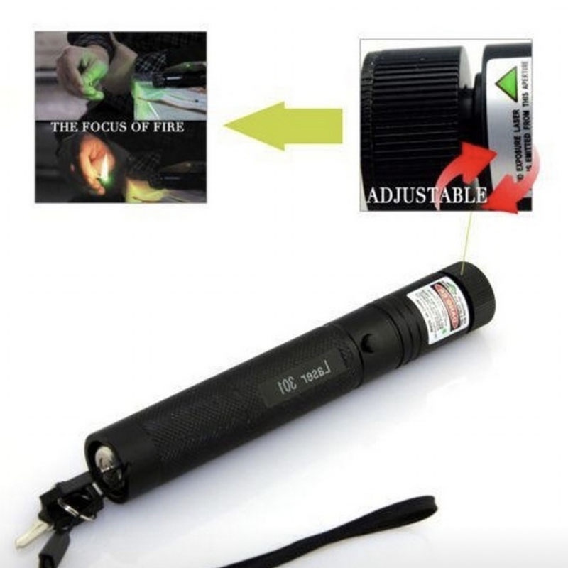 Hunting 532nm 5mw Green Laser Sight 301 Pointer High Powerful Adjustable Focus Lazer Red Lasers ...