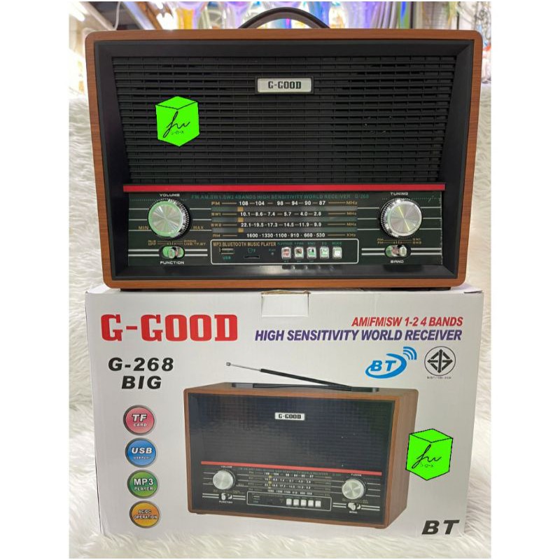 วิทยุ FM-AM MP-3 บลูทูธ SD รุ่น-G-268 BIG - jwbox - ThaiPick
