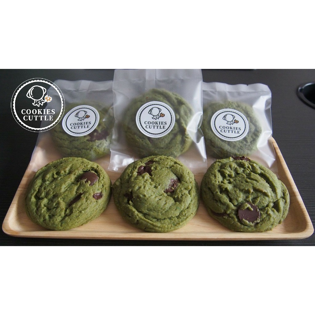 โฮมเมด คุกกี้ช็อกโกแลตชิพชาเขียวมัทฉะ Homemade Chocolate Chip Matcha ...