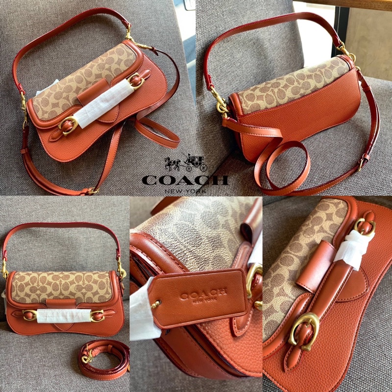 COACH 0757 LADIES SHOULDER BAG CROSSBODY BAG | Shopee Thailand
