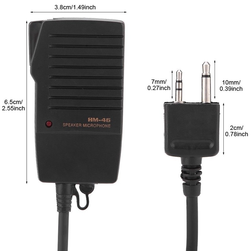 Handheld Speaker Mic for Icom Ic-V8 V85 V82 Ic-T2H T8A 2At W32A E90 ...